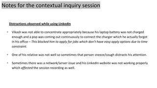 PM Contextual inquiry linkedIn | PDF | Social Networking | Internet