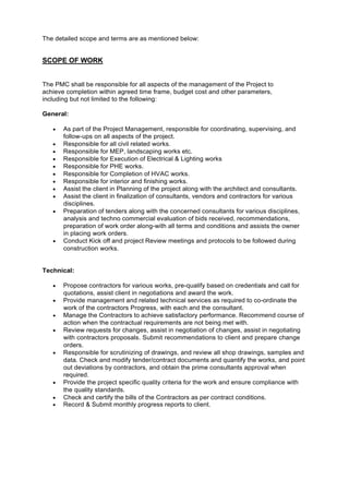 PMC .docx | Construction Industry | Industries