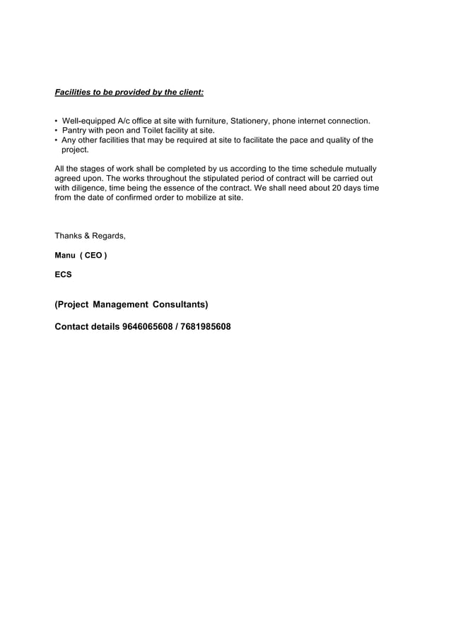 PMC Proposal.docx | Construction Industry | Industries