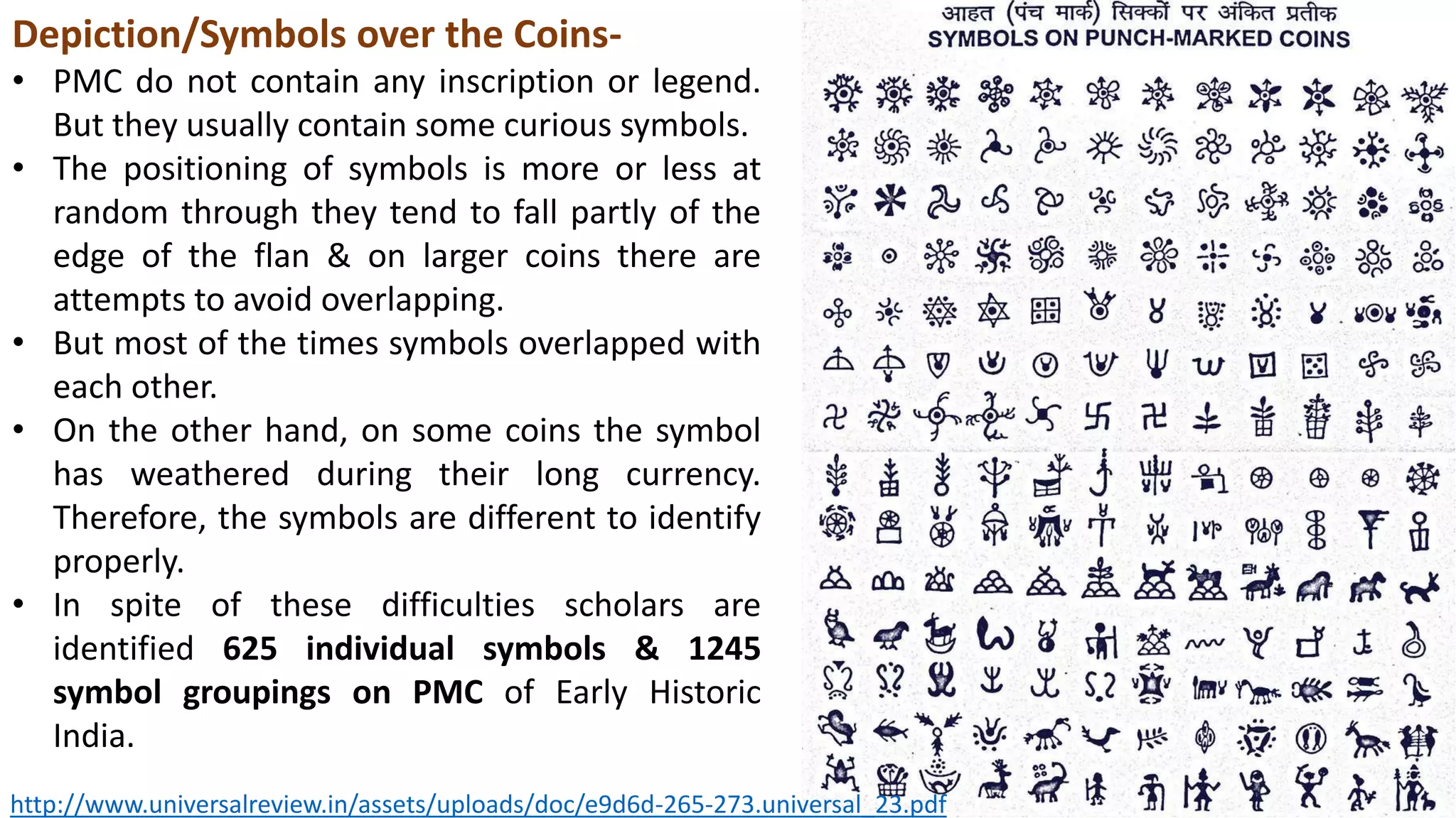 Punch Marked Coins (1000 BCE - 500 CE) | PPTX