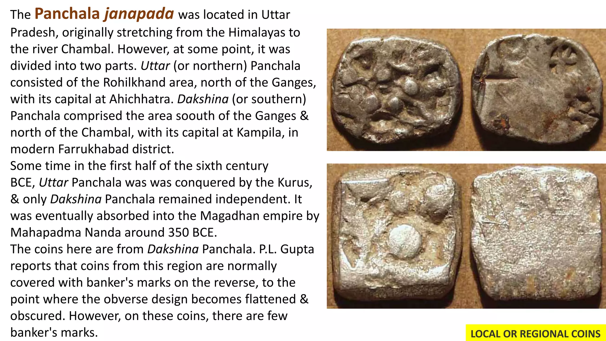 Punch Marked Coins (1000 BCE - 500 CE) | PPTX