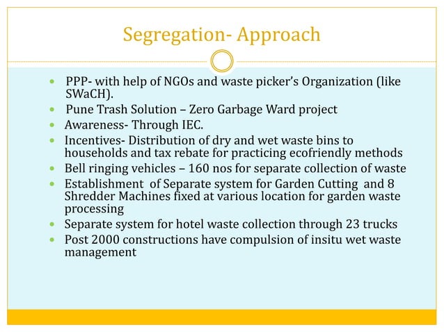 Integrated Solid Waste Management of PMC | PDF | Civil Engineering Industry | Industries