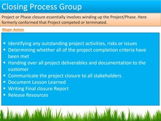 Project Management Cycle and MS Project 2013 By Subodh Kumar PMP | PPTX