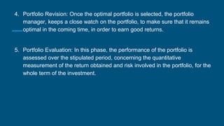 Porfolio management and diversification | PPTX