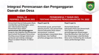 Optimalisasi dana desa untuk percepatan penurunan stunting | PDF