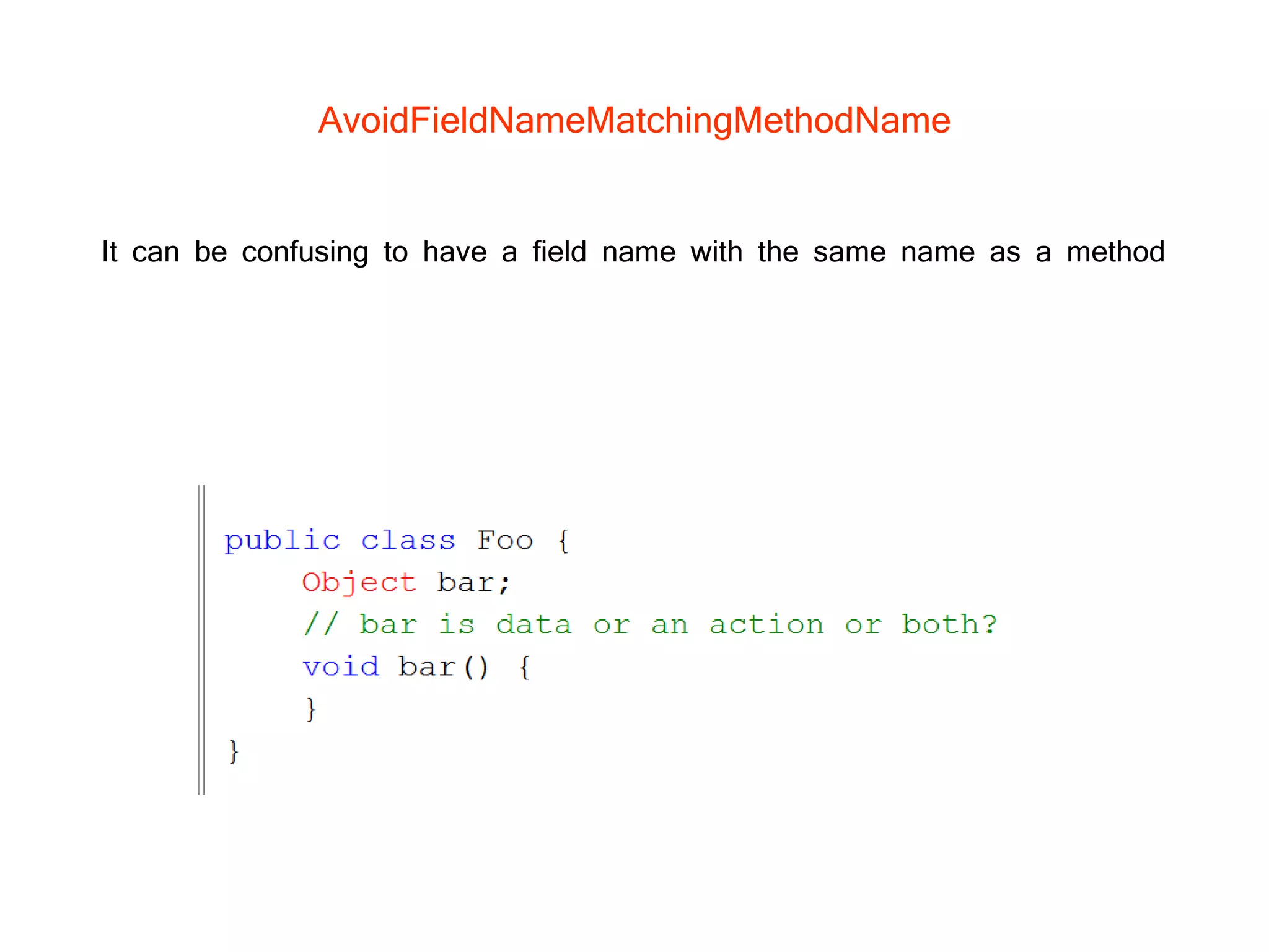 Pmd naming-rules | PPT