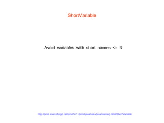 Pmd naming-rules | PPT