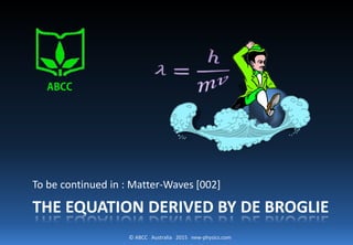 PM [D01] Matter Waves | PDF