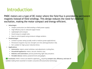 PMDC_Motorr.PERMANENT MAGNET DC MOTORpptx | PPTX