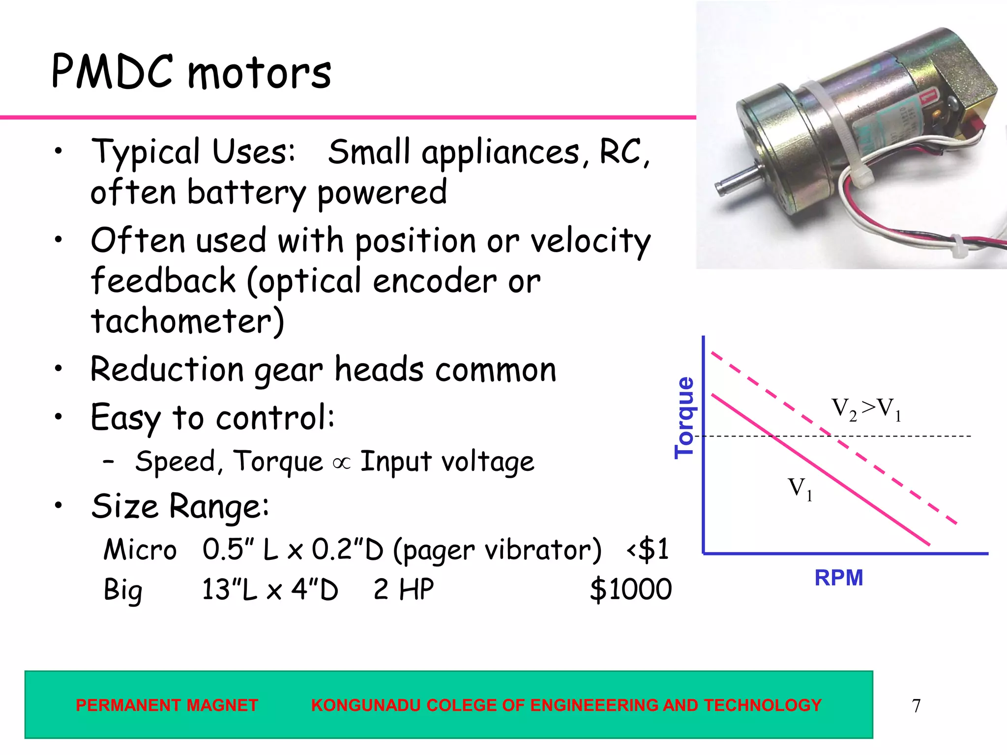 Pmdc motors | PDF