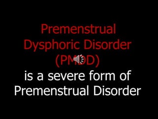 PMDD Treatment | PPTX