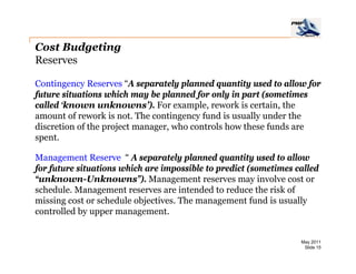 Pm deep dive cost management | PPT