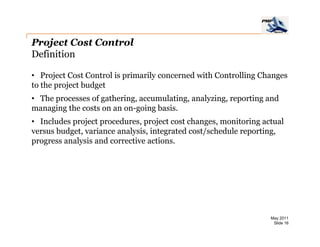 Pm deep dive cost management | PPT | Free Download