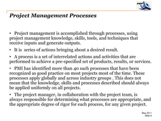 Pm deep dive the processes | PDF
