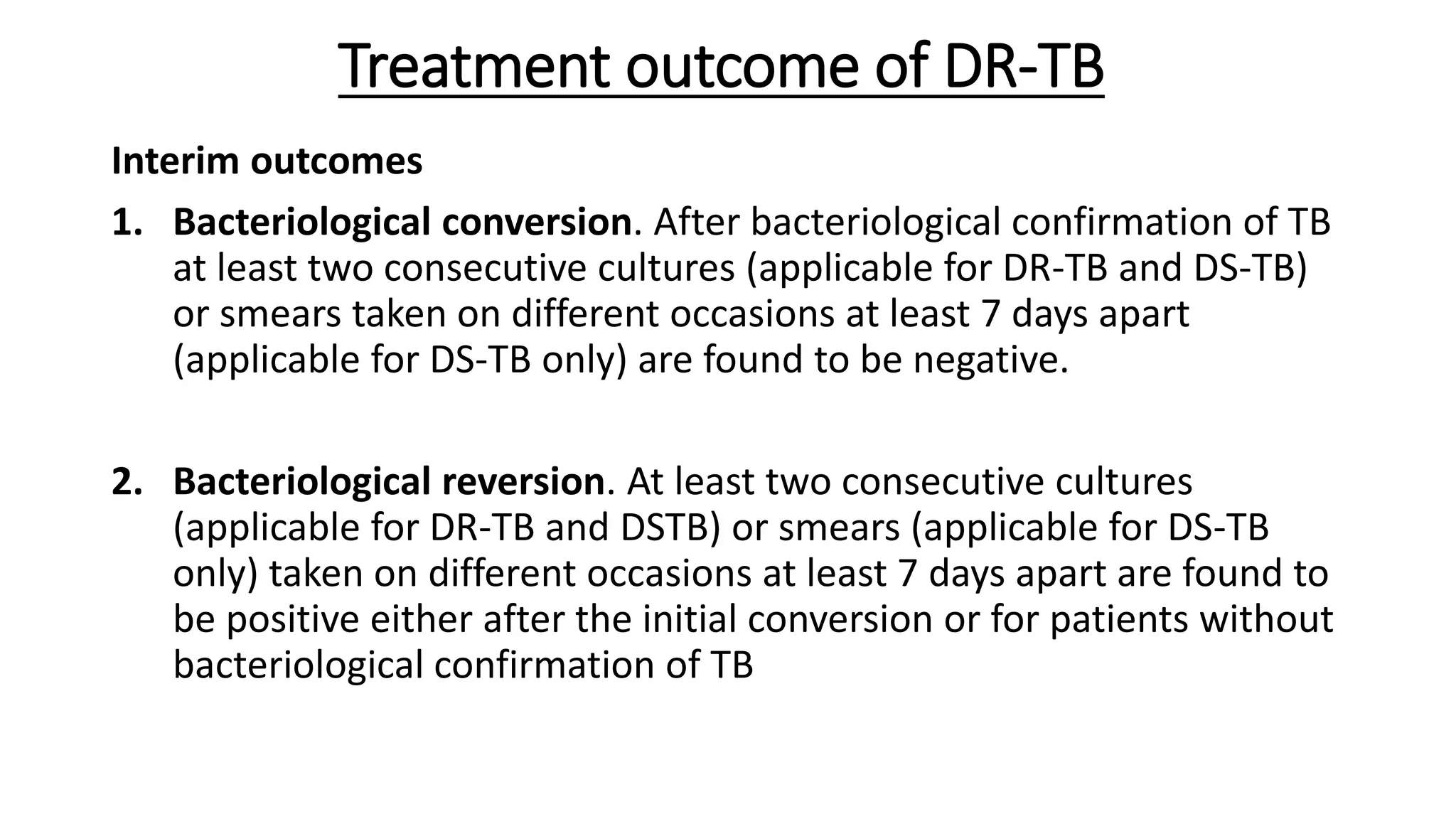 PMDT Guidelines and management strategies | PPTX