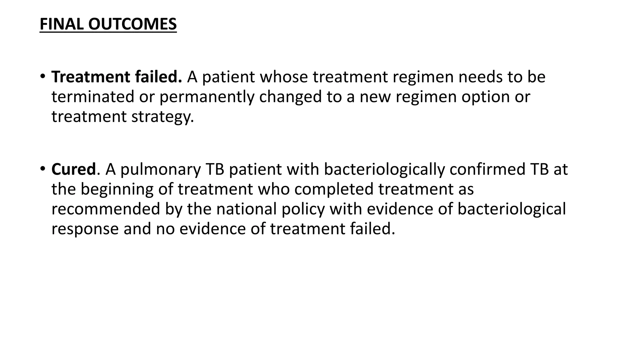 PMDT Guidelines and management strategies | PPTX