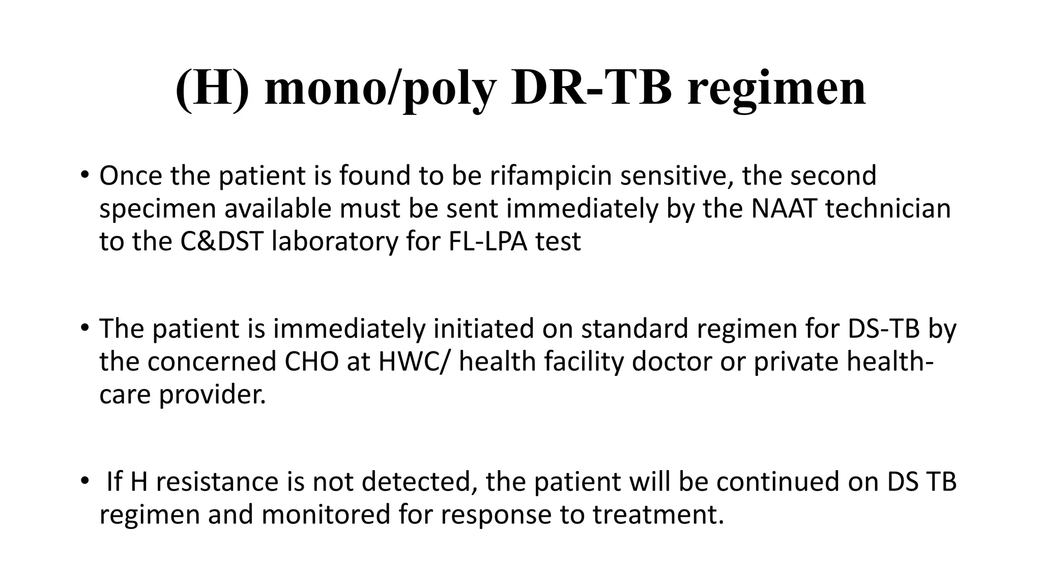 PMDT Guidelines and management strategies | PPTX