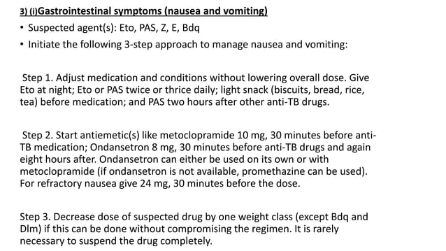 PMDT Guidelines and management strategies | PPTX