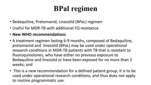 PMDT Guidelines and management strategies | PPTX