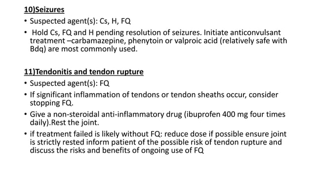 PMDT Guidelines and management strategies | PPTX