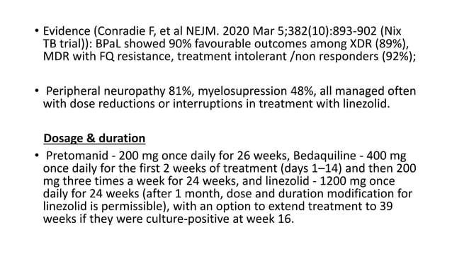 PMDT Guidelines and management strategies | PPTX
