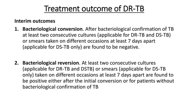 PMDT Guidelines and management strategies | PPTX