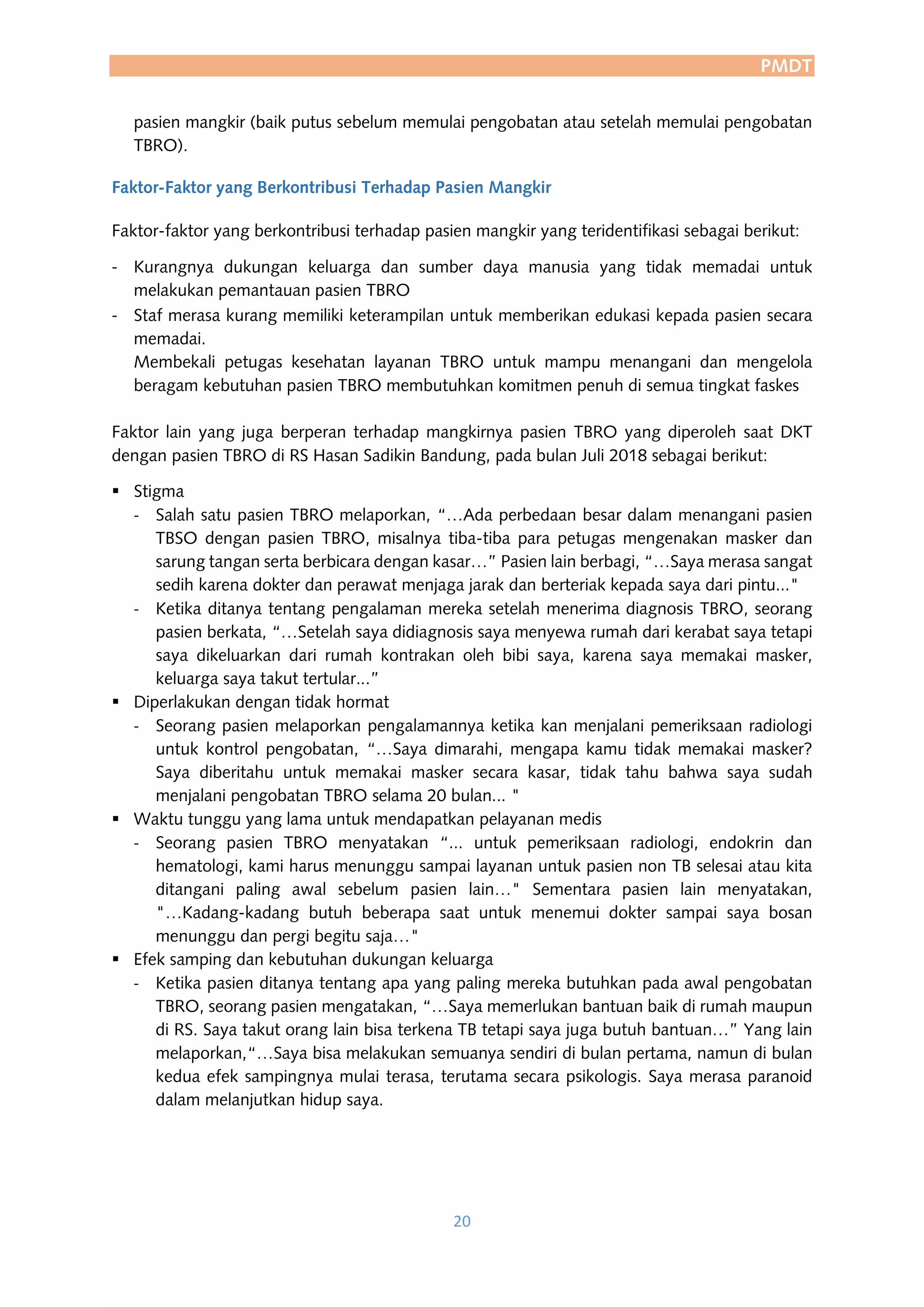 Pmdt laporan teknis ctb | PDF