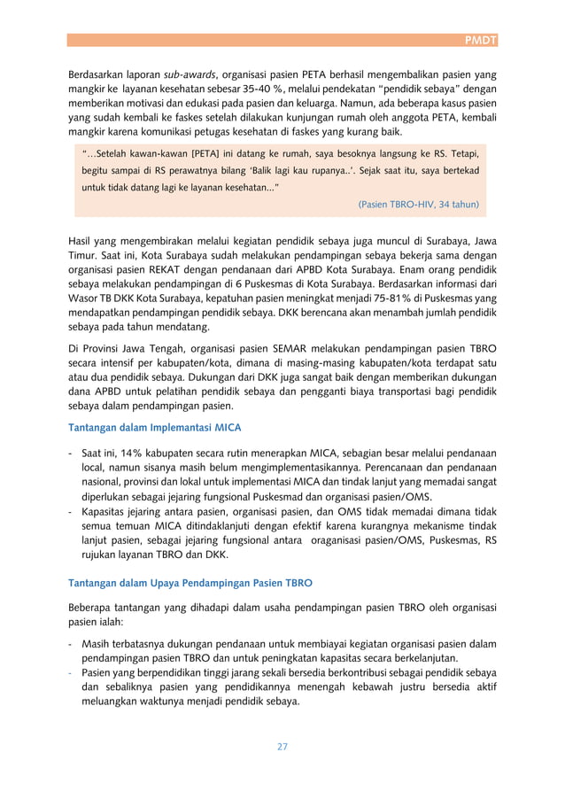 Pmdt laporan teknis ctb | PDF