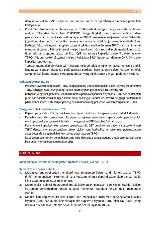 Pmdt laporan teknis ctb | PDF