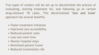 Drug resistant tuberculosis treatment under NTEP | PPT