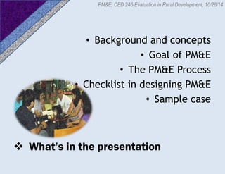 Participatory Monitoring and Evaluation | PDF