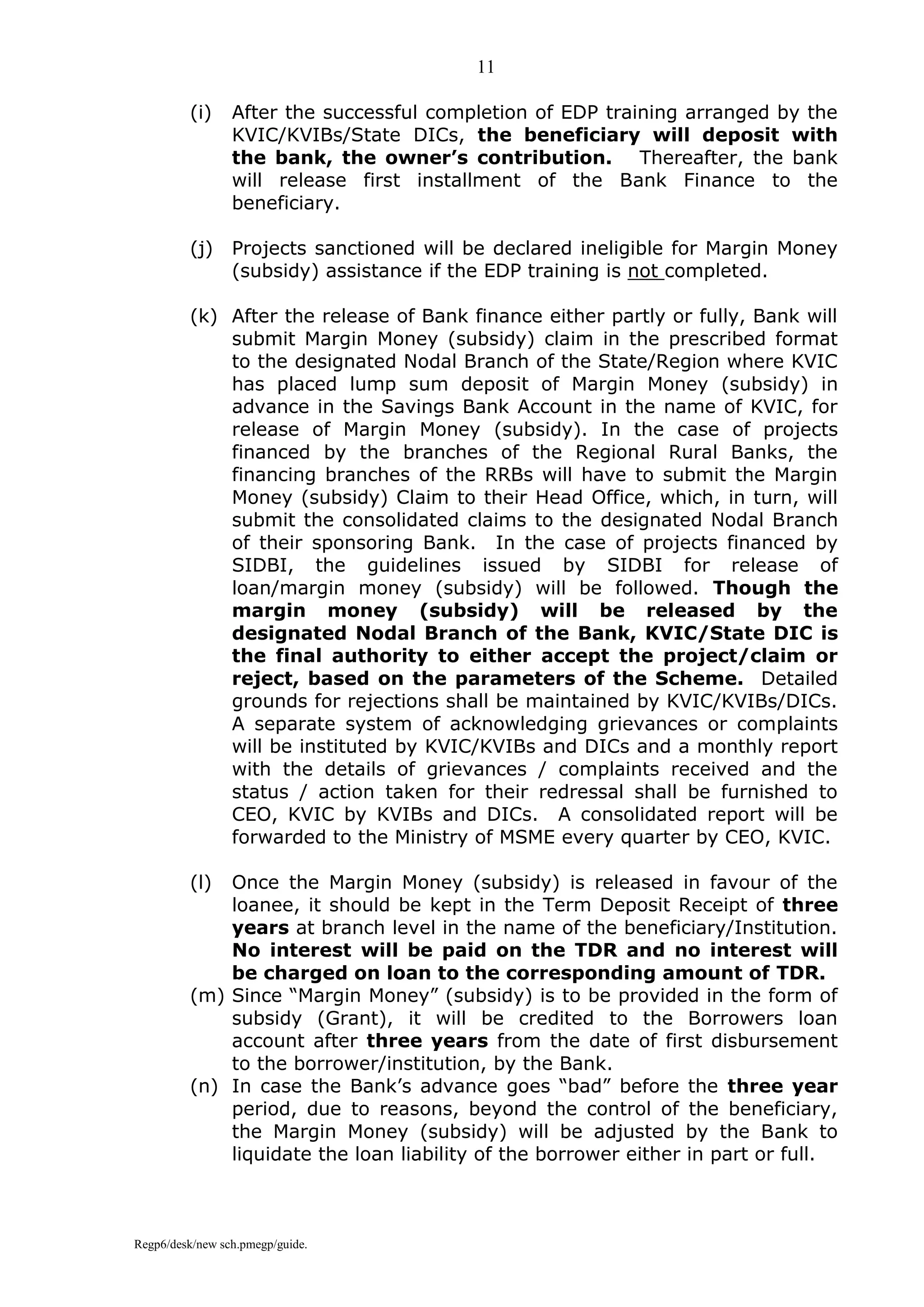 Pmegp scheme guidelines | PDF | Government Support and Welfare ...