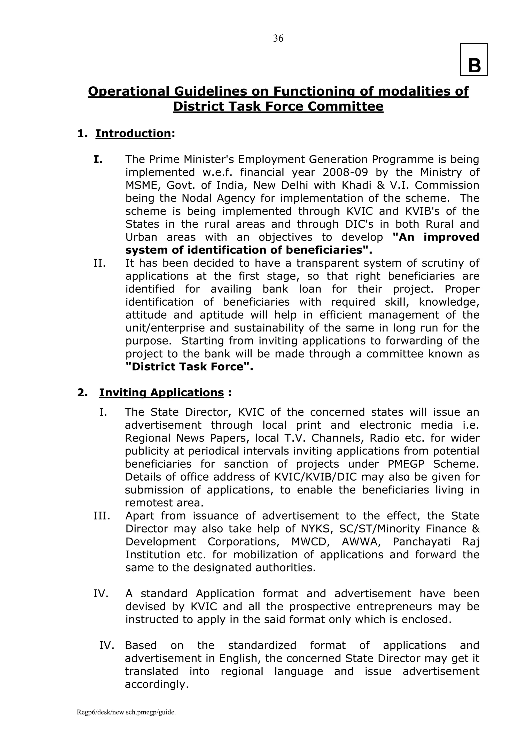 Pmegp scheme guidelines | PDF | Government Support and Welfare ...
