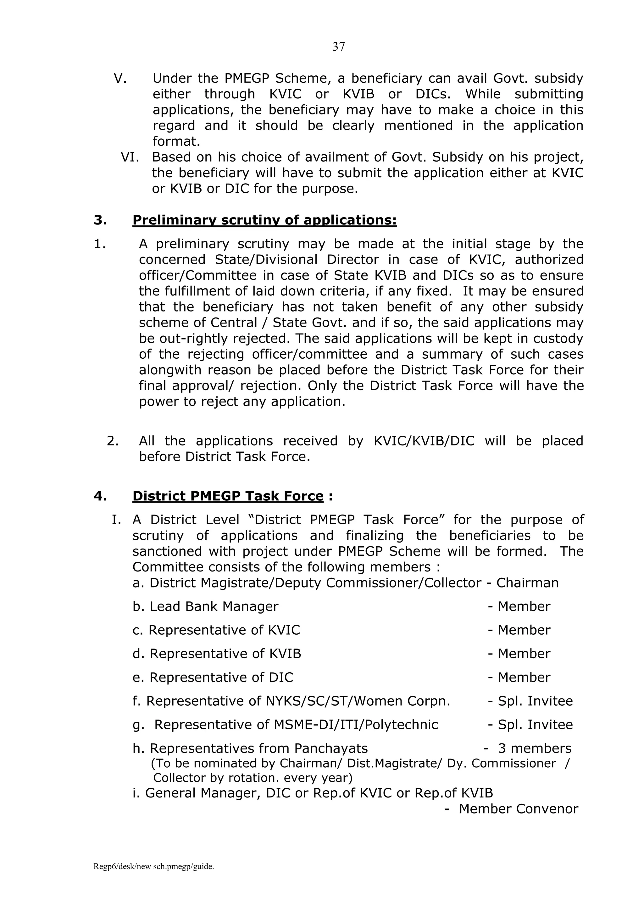 Pmegp scheme guidelines | PDF | Government Support and Welfare ...