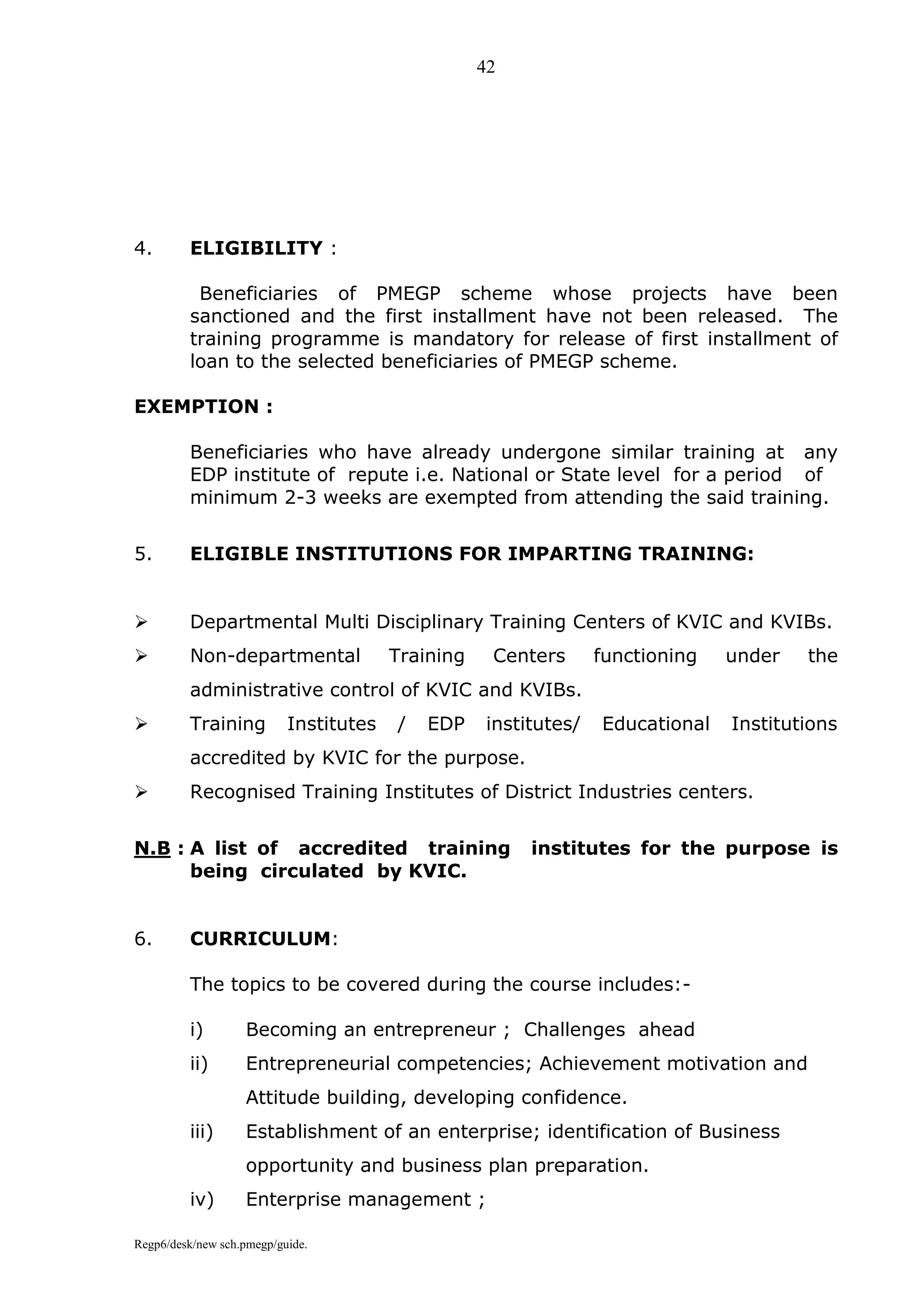 Pmegp scheme guidelines | PDF | Government Support and Welfare ...