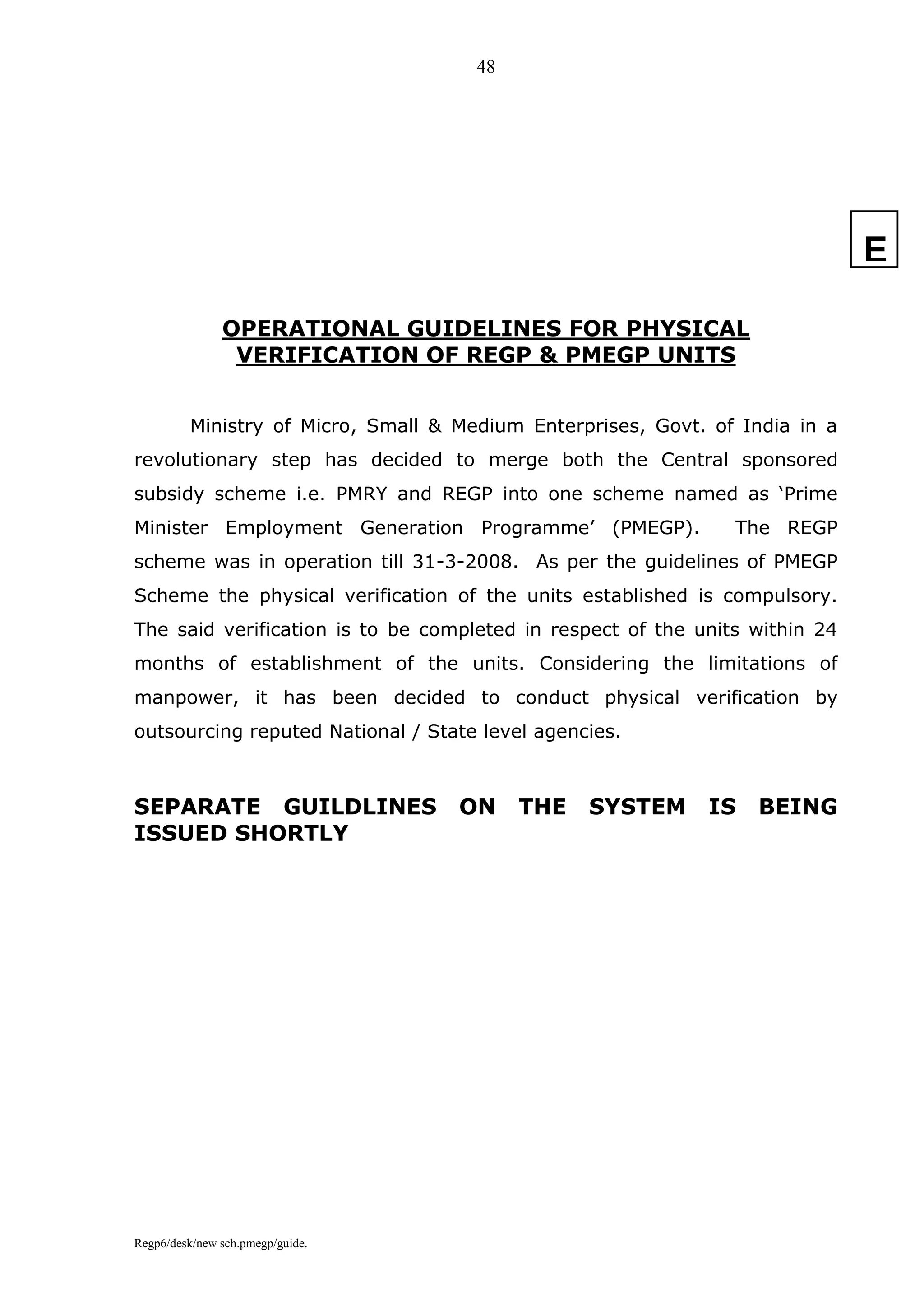 Pmegp scheme guidelines | PDF | Government Support and Welfare ...