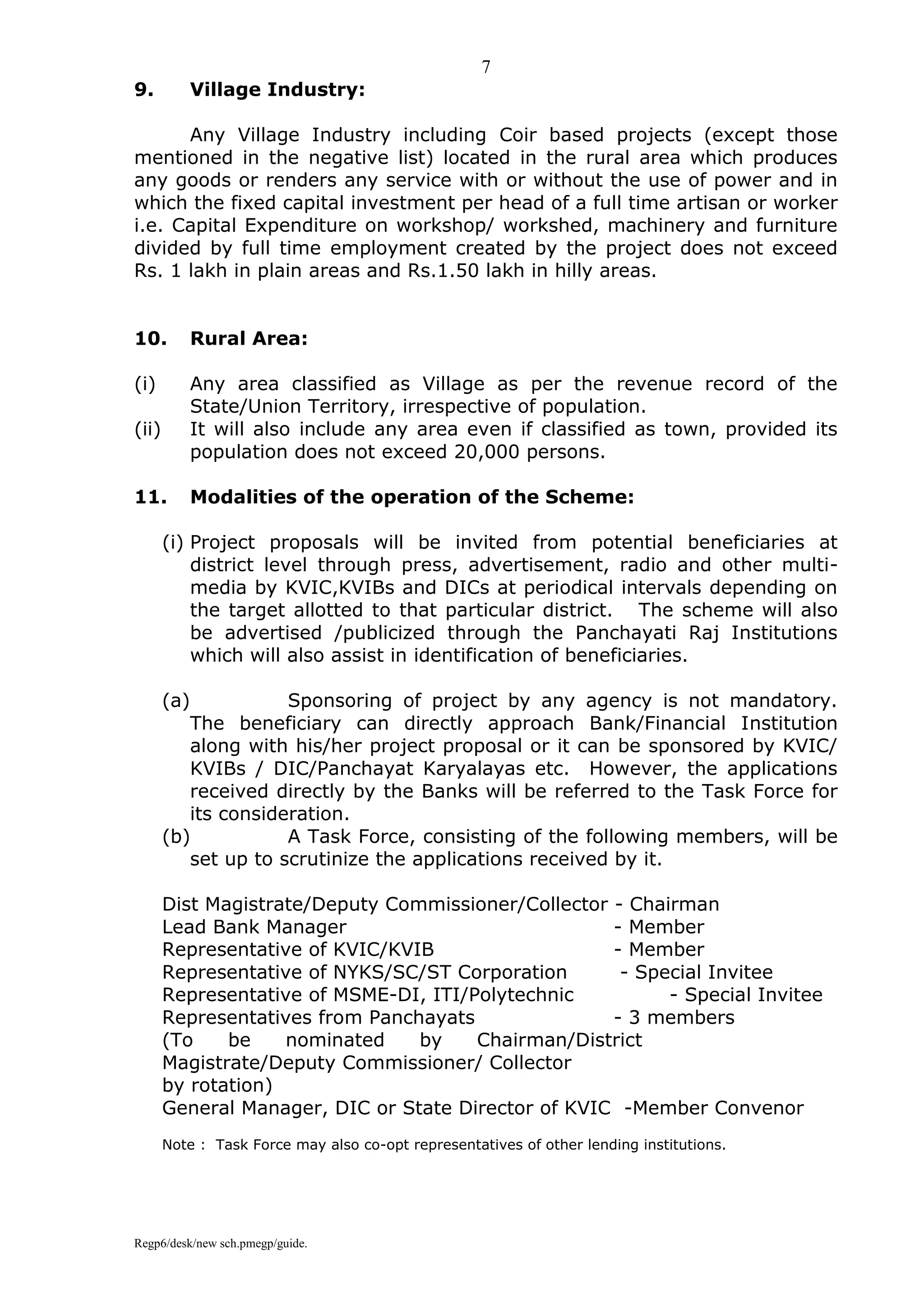 Pmegp scheme guidelines | PDF | Government Support and Welfare ...