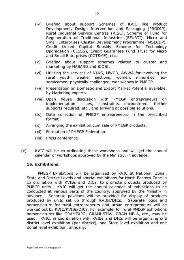 Pmegp scheme guidelines | PDF | Government Support and Welfare ...