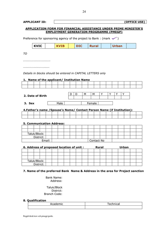 Pmegp scheme guidelines | PDF | Government Support and Welfare ...
