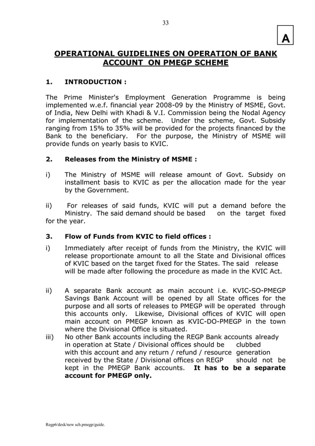 Pmegp scheme guidelines | PDF | Government Support and Welfare ...