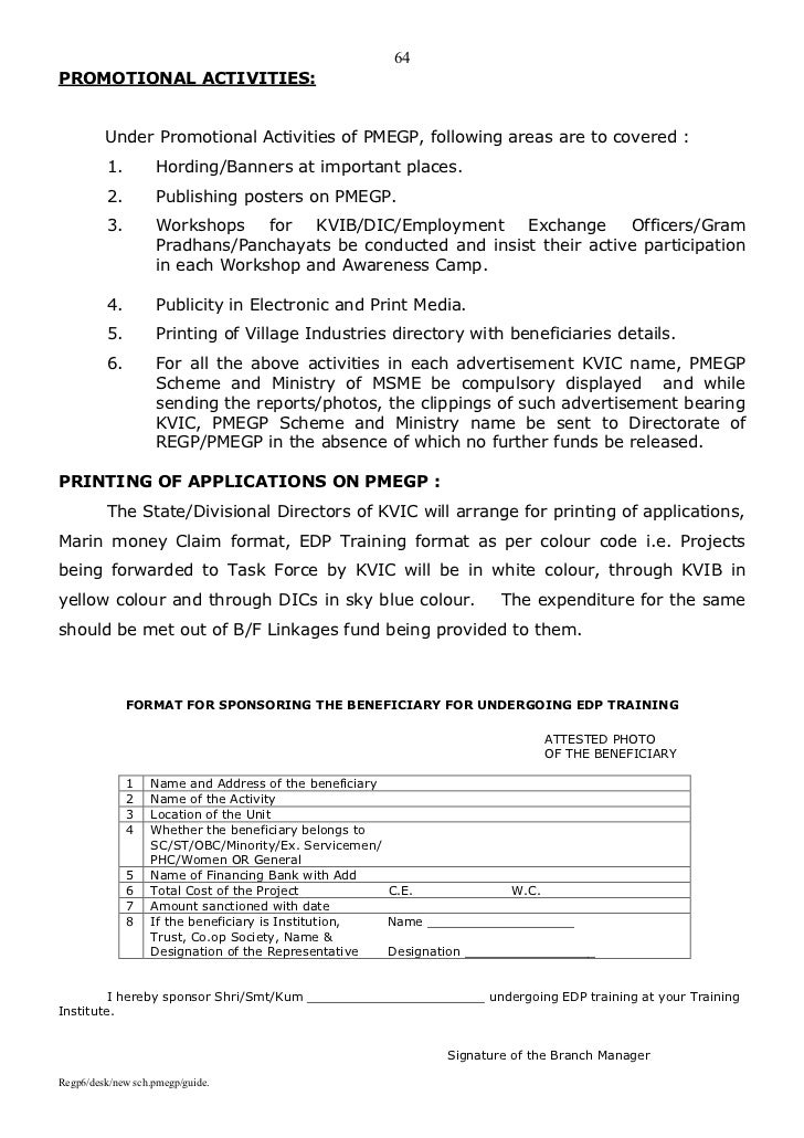 Pmegp scheme guidelines