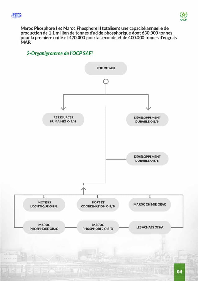 rapport de stage ocp | PDF
