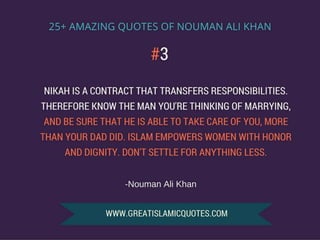 Nouman ali khan slideshow | PPTX