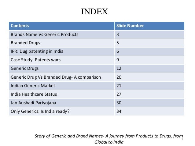 Generic Drug Vs Branded Drug- Indian Generic Market | PPTX