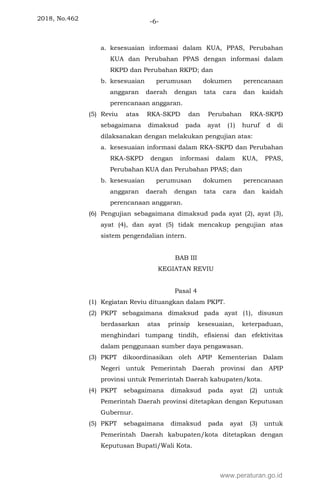 P mendagri 10 2018 reviu dokumen perencanaan pembangunan & anggaran ...