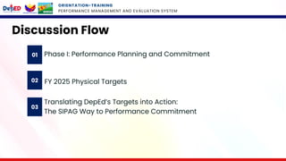 Orientation Training on Performance Management and Evaluation System | PDF