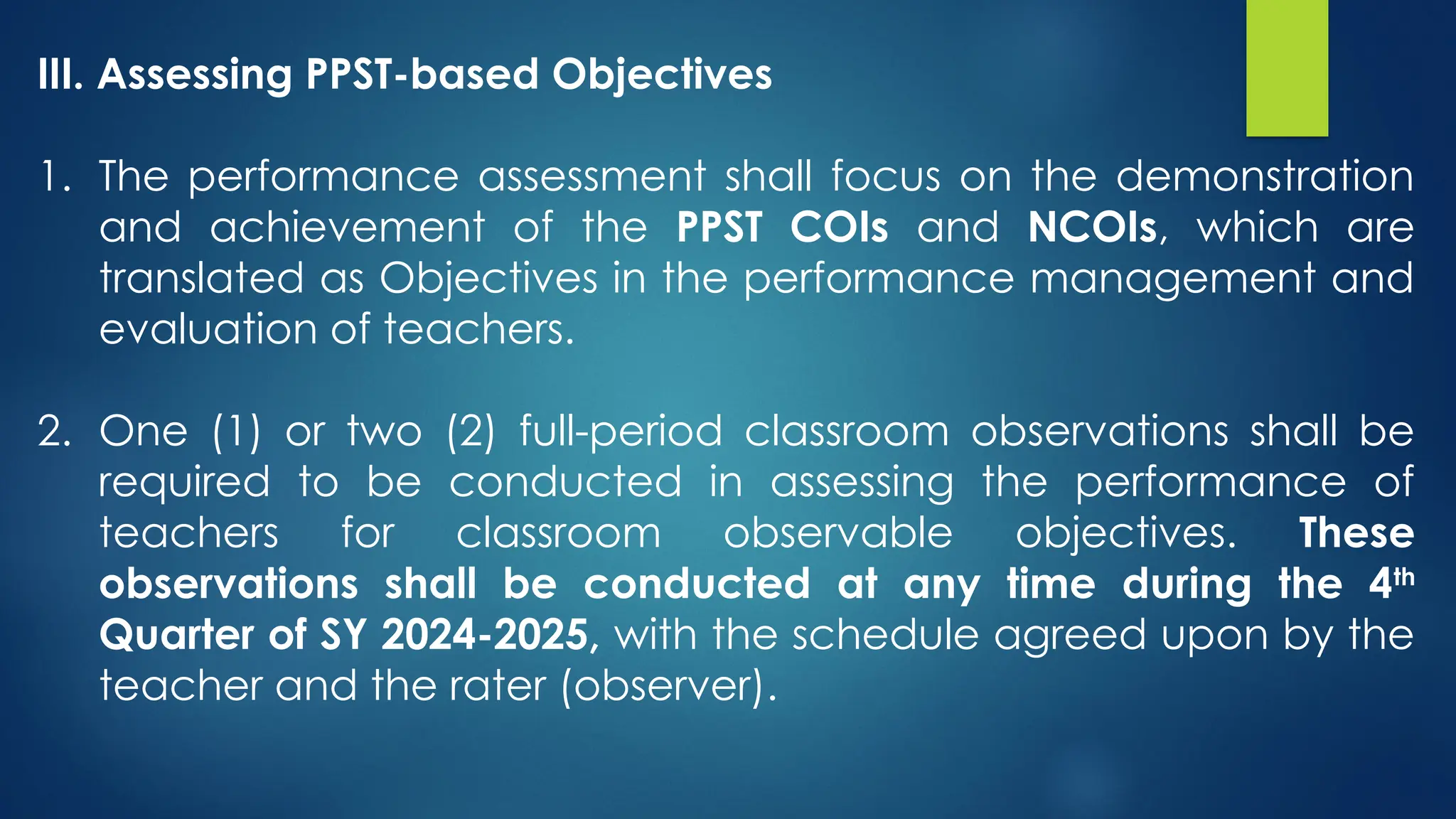 PMES Orientation.pptx INTERIM GUIDELINES FOR THE DEPARTMENT OF ...