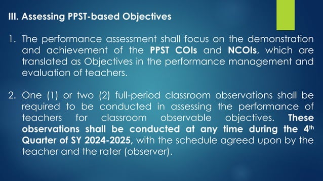 PMES Orientation.pptx INTERIM GUIDELINES FOR THE DEPARTMENT OF EDUCATION PERFORMANCE MANAGEMENT ...