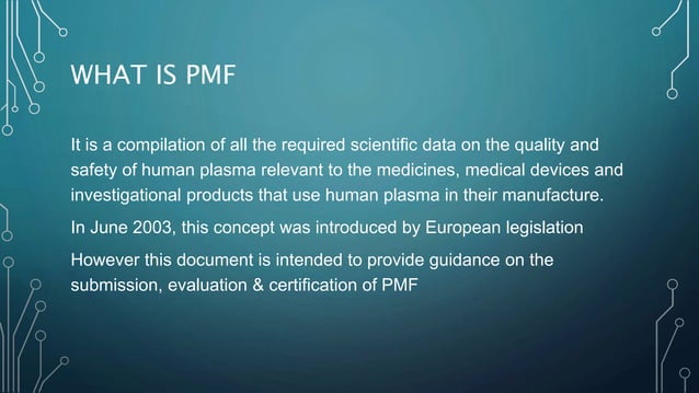 plasma master file in European countries and requirements in letter of ...