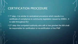 plasma master file in European countries and requirements in letter of ...